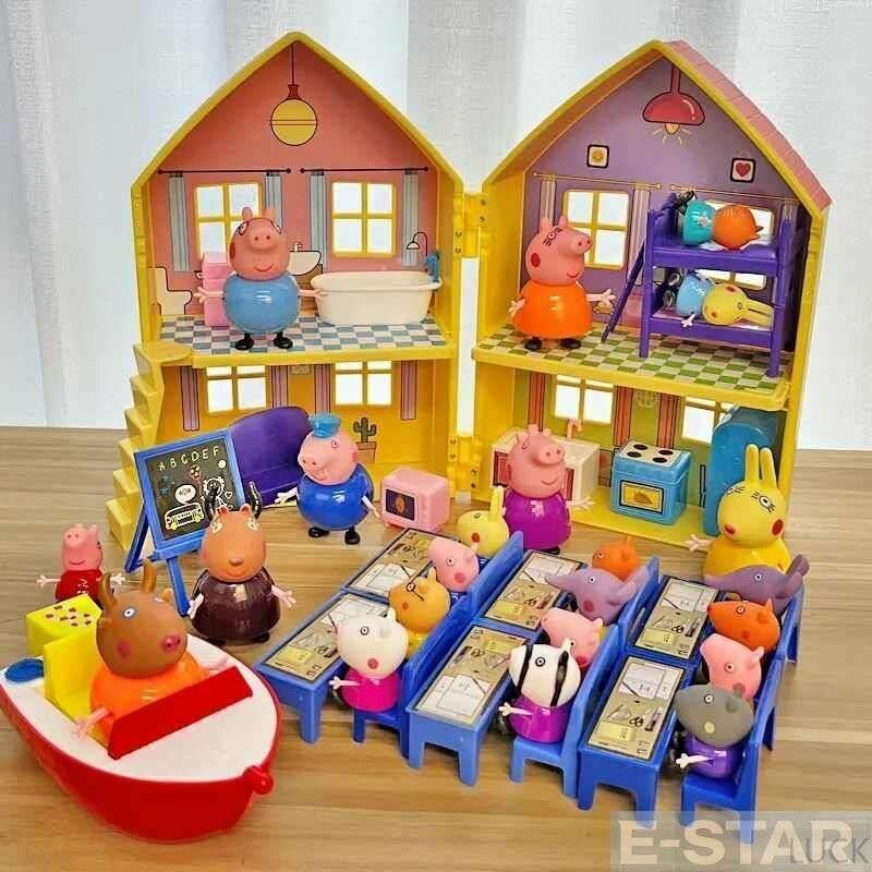 Peppa Pig Детские игрушки Peppa Pig Simulation House 25 Character Gift Set