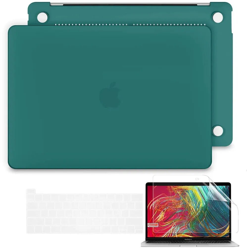 Совместим с MacBook Air M1 Чехол для ноутбука A2337 A2179 A1932 Пластиковый ударопрочный жесткий чехол для MacBook Air 13 2022 2021 2020
