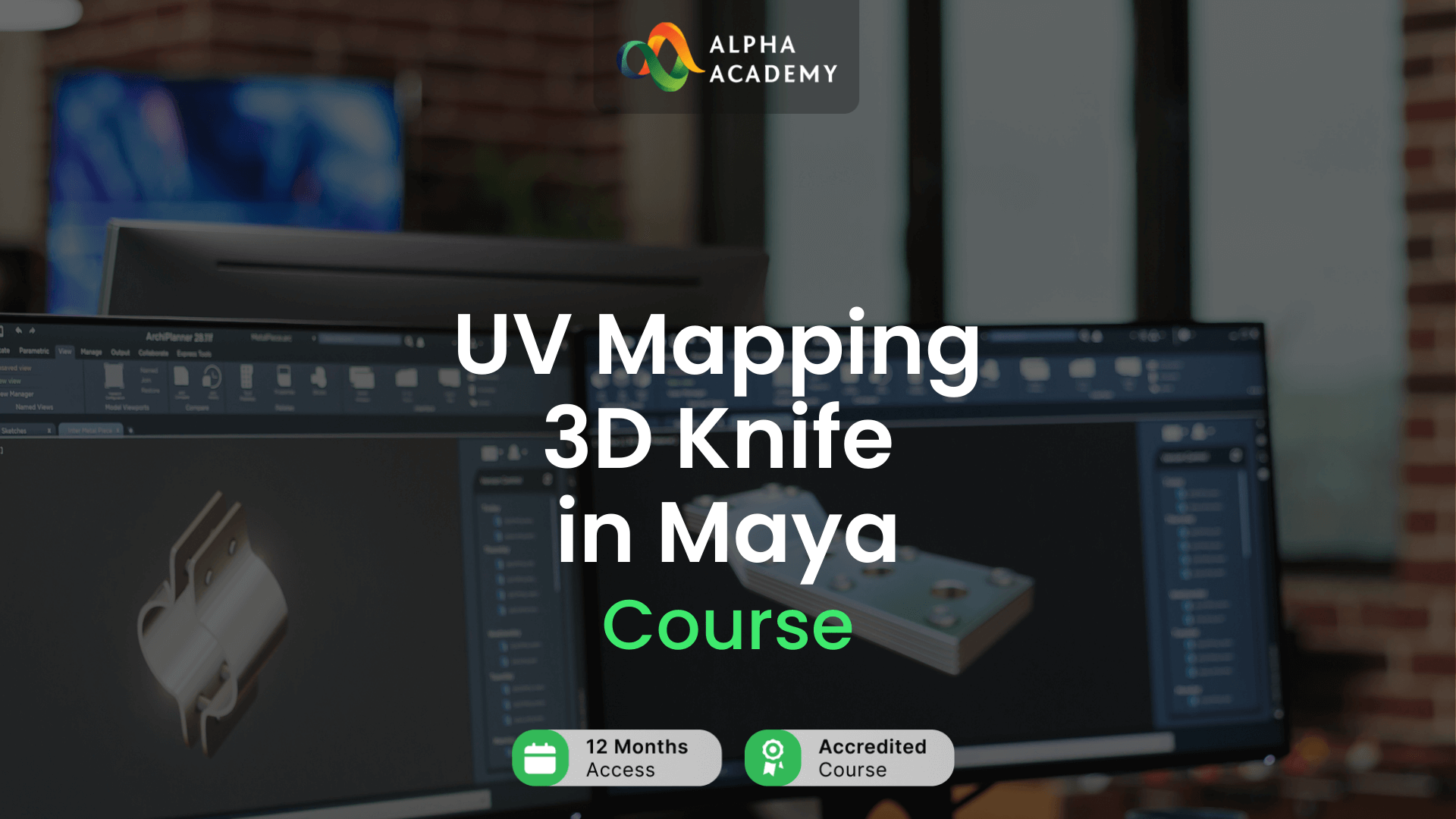 UV Mapping 3D Knife in Maya Alpha Academy Code • регион Весь мир