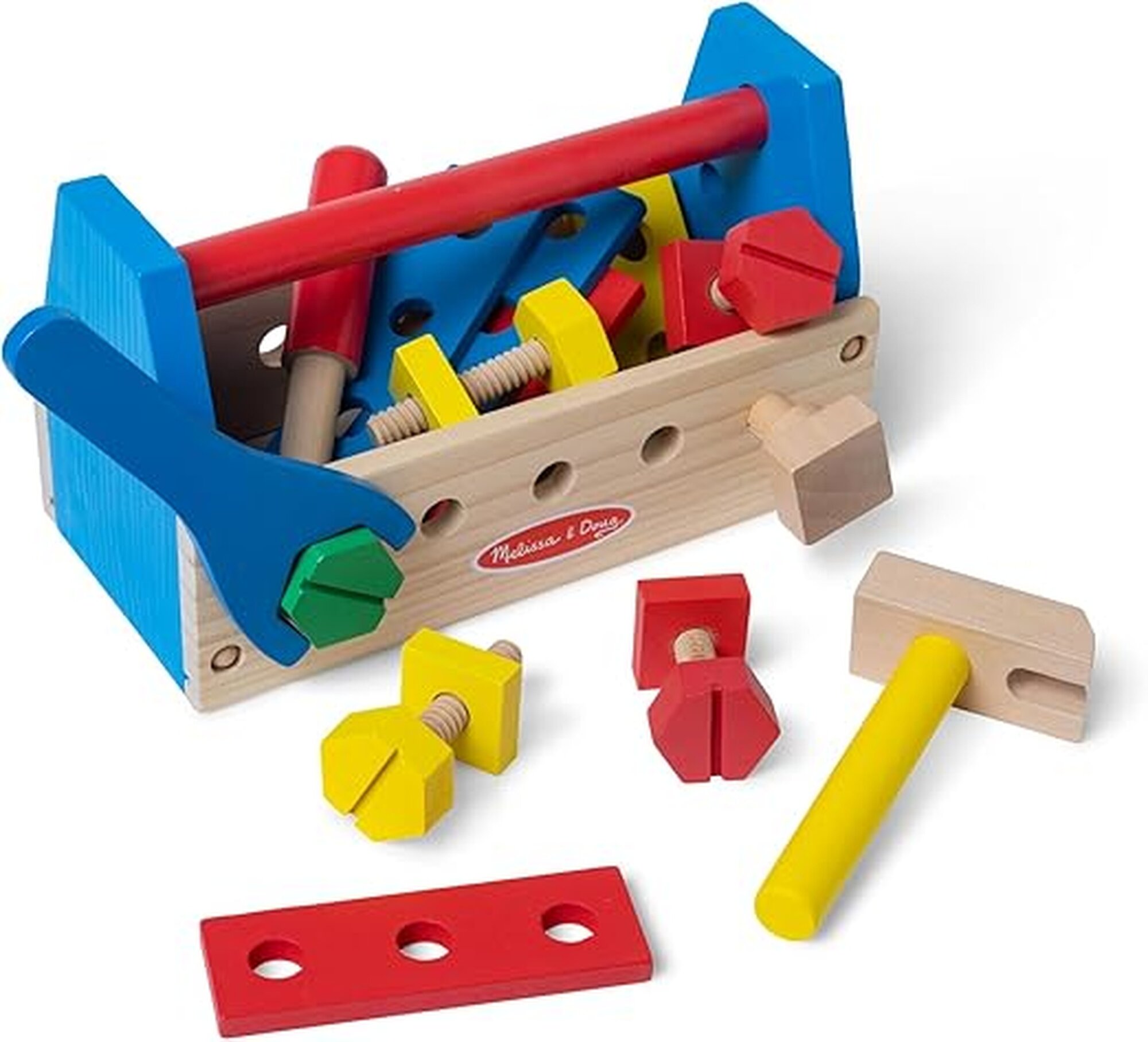 Сюжетно-ролевой набор Melissa & Doug - Деревянный дорожный набор инструментов, 24 эл. - B00005RF5D