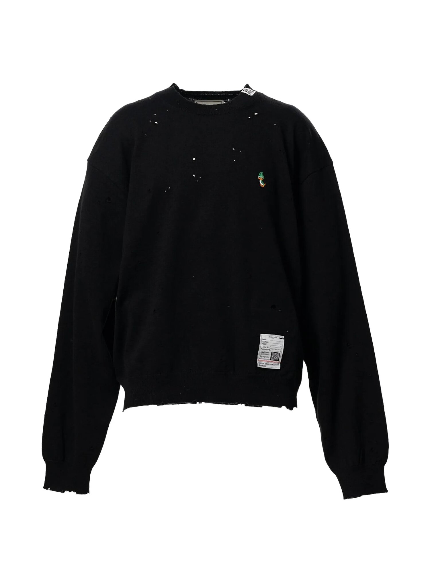 Толстовка Distressed-effect knitted sweatshirt