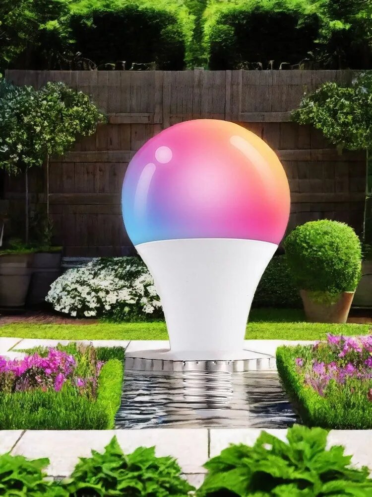 Умная LED Лампочка E27 15 Вт RGBW, 1 шт. для сада