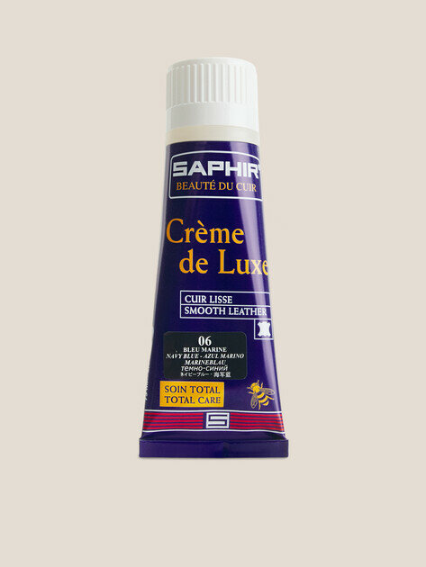 Уход за обувью Saphir CREME DE LUXE темно-синий
