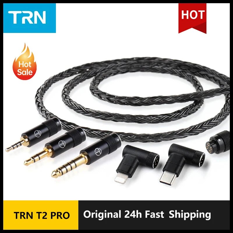 TRN T2 Pro16 Кабель для наушников Gray 0.78 4.4