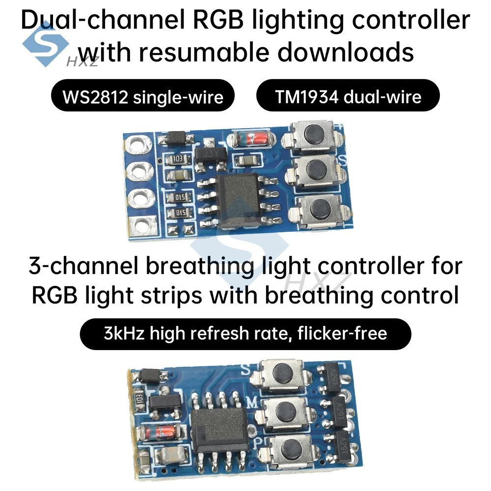 RGB контроллер освещения Gaqqee, WS2812, 1Pcs — фото 1