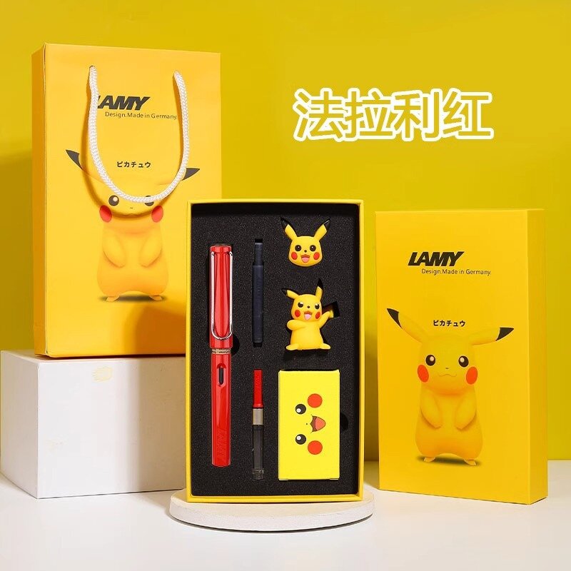 Немецкая перьевая ручка LAMY Hunter Pikachu в подарочной коробке, подарок для мужчин, женщин и студентов для практики письма, подарок на день рождения.