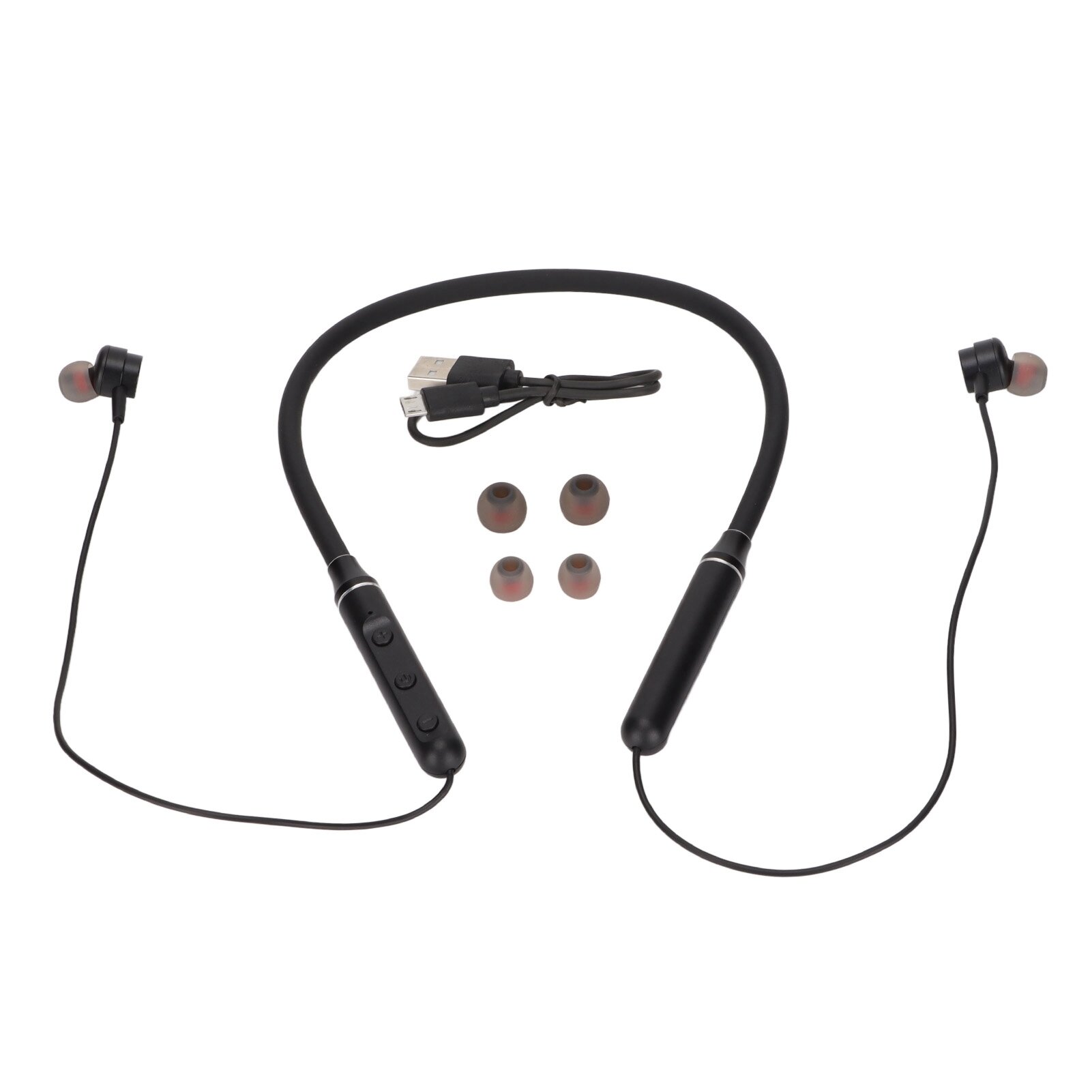 Наушники WSYD600 Bluetooth с шейным ободком, спортивные стерео, черные