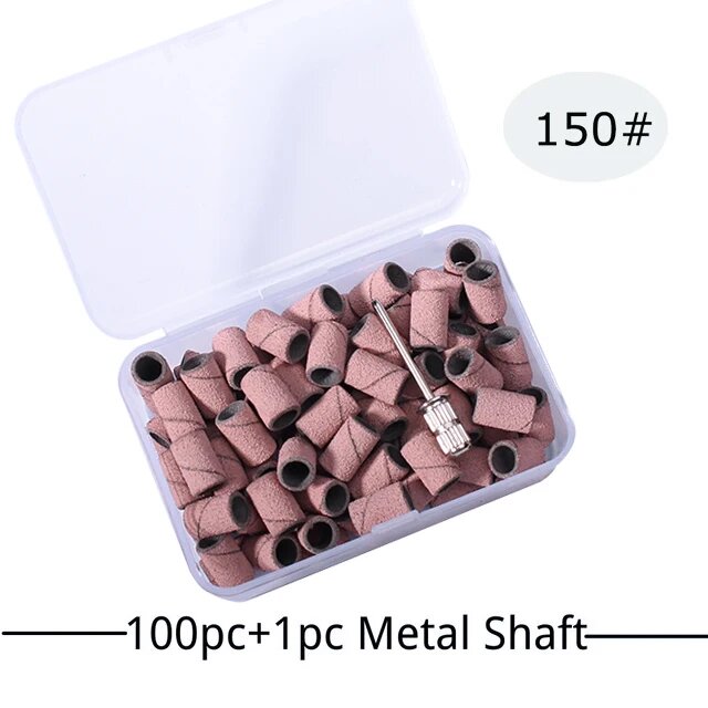 Насадки для маникюра 150# Pink 100шт