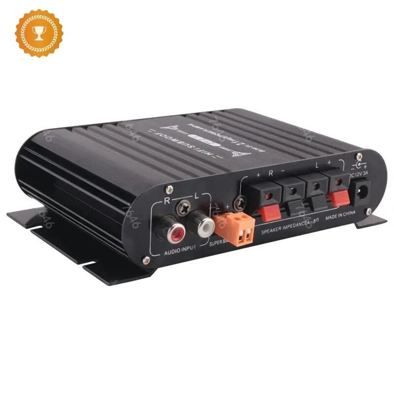 GM (P X) -838 HIFI-усилитель 2.1-канальный автомобильный MP3-мини-усилитель AUX Вход Регулировка высоких и низких частот Усилитель Super Bass 20Wx2+40W