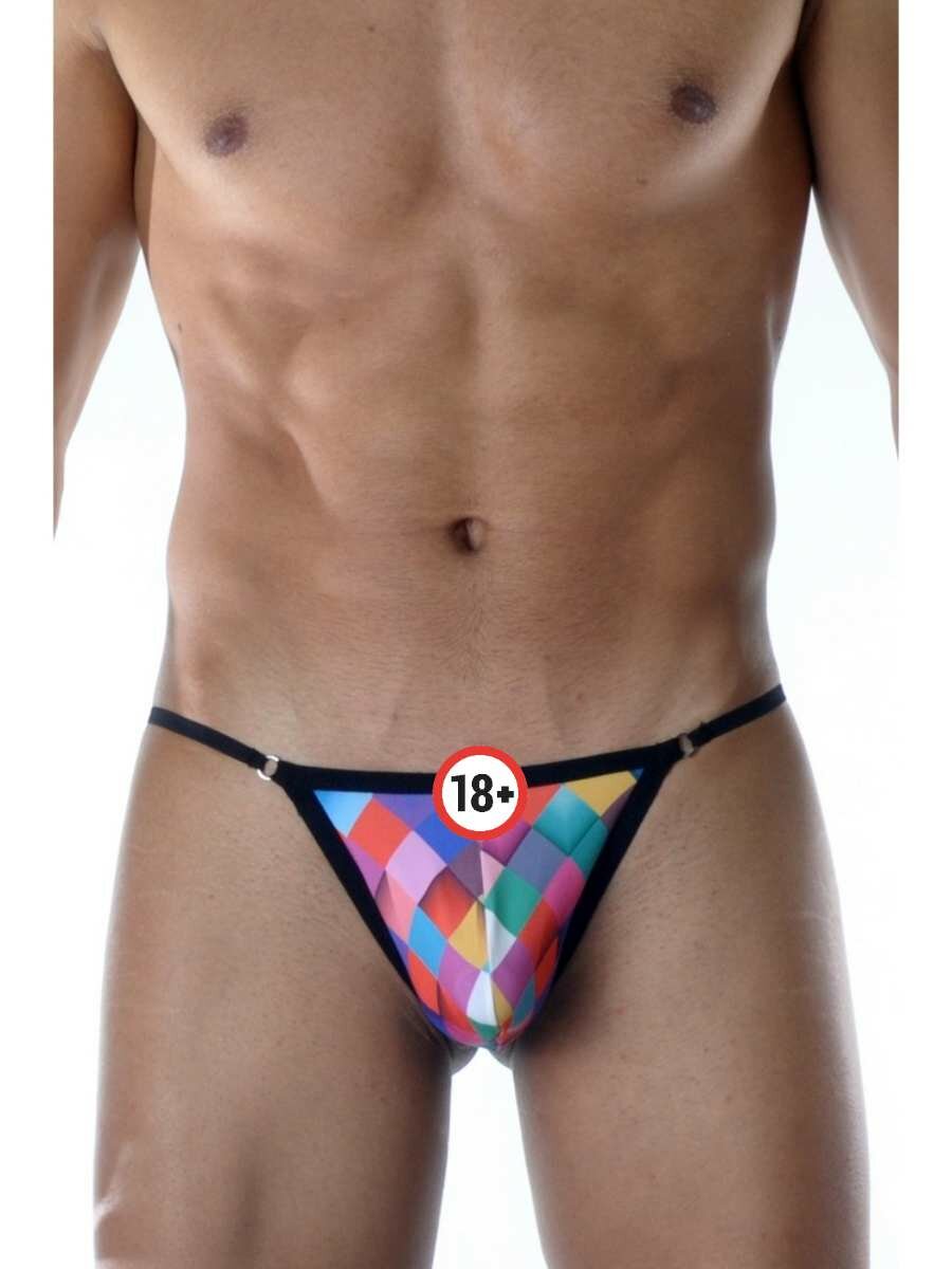 Мужские трусы стринги разноцветные Don Moris DM111869 L (46)