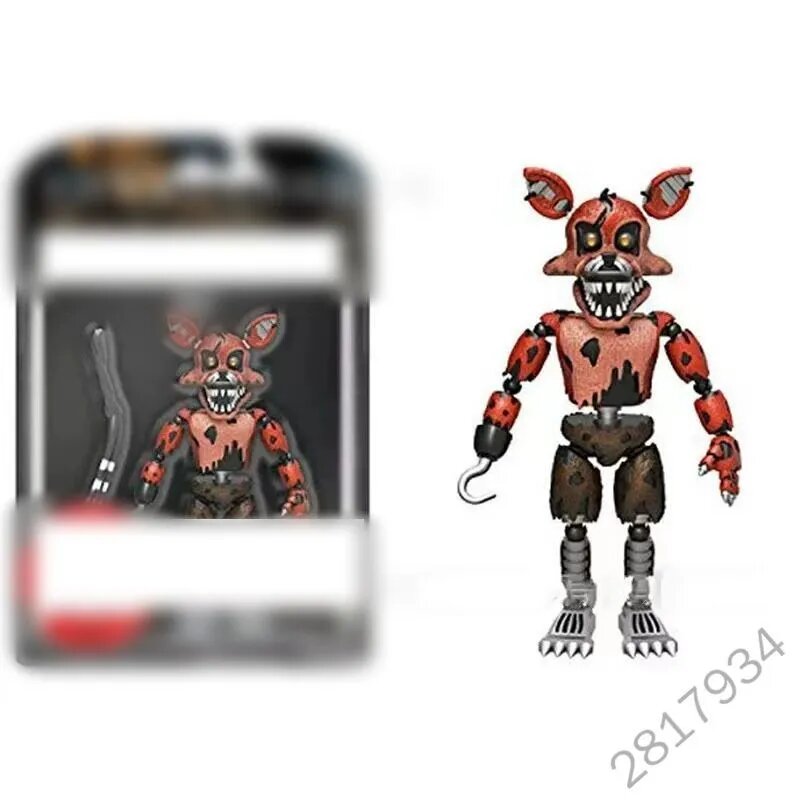 Фигурка Foxy из Five Nights at Freddy's (FNAF) 4 - Коллекционная шарнирная игрушка, ABS пластик, 1 шт, для мальчиков