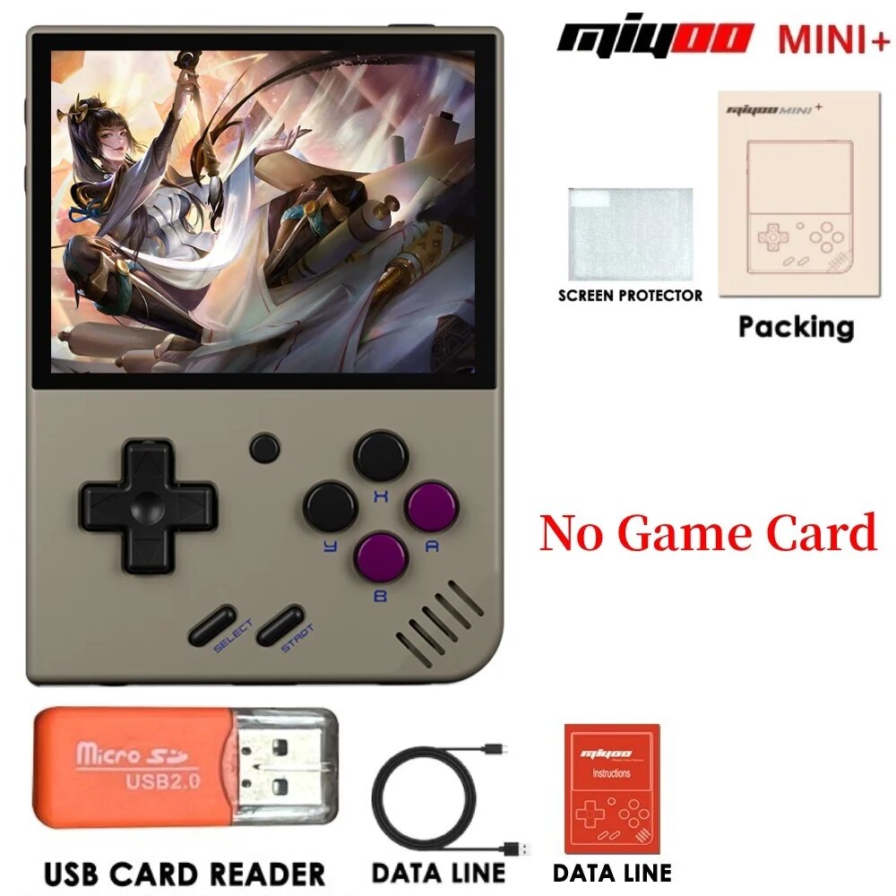 MIYOO Mini Plus портативная игровая консоль Grey No card
