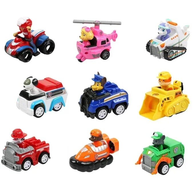 Набор Paw Patrol 9 машинок, Цвет: 9 Dogs, WITH BOX