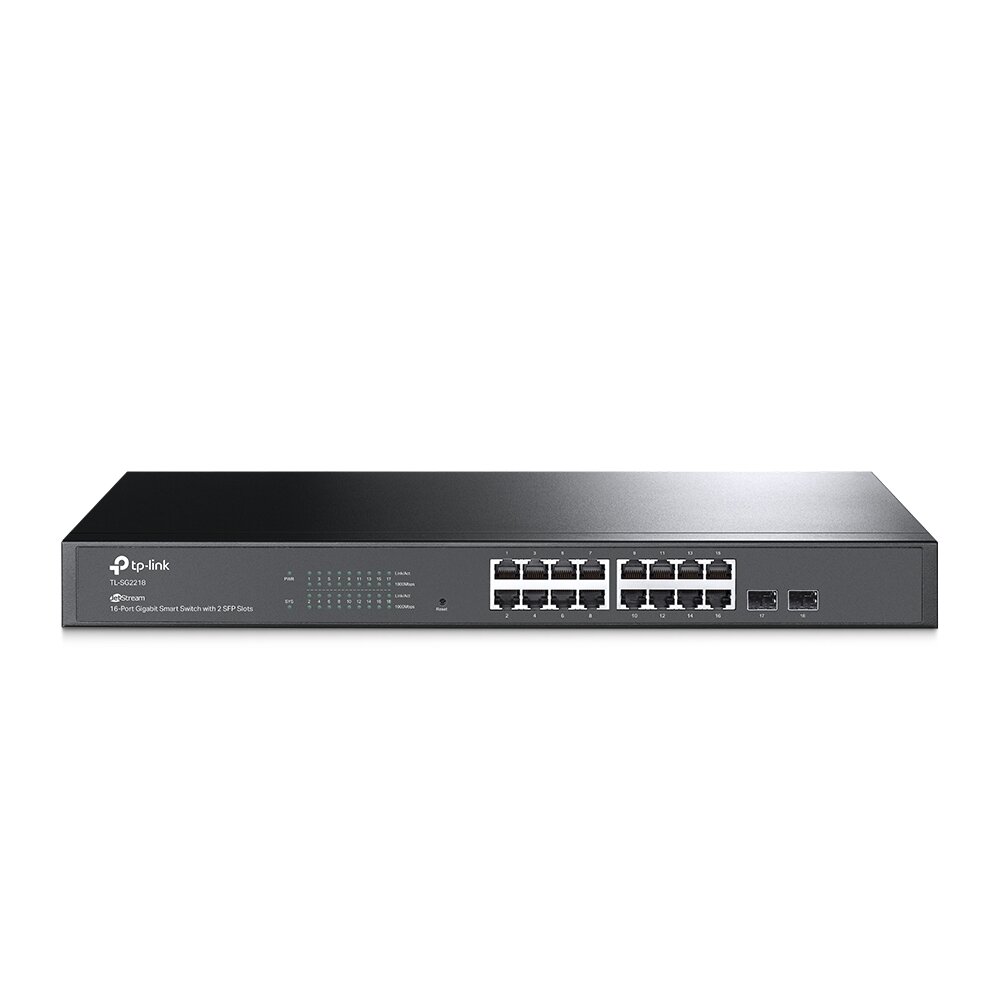 Коммутатор TP-Link Jetstream 16-port gigabit smart switch with 2-gigabit uplink ports