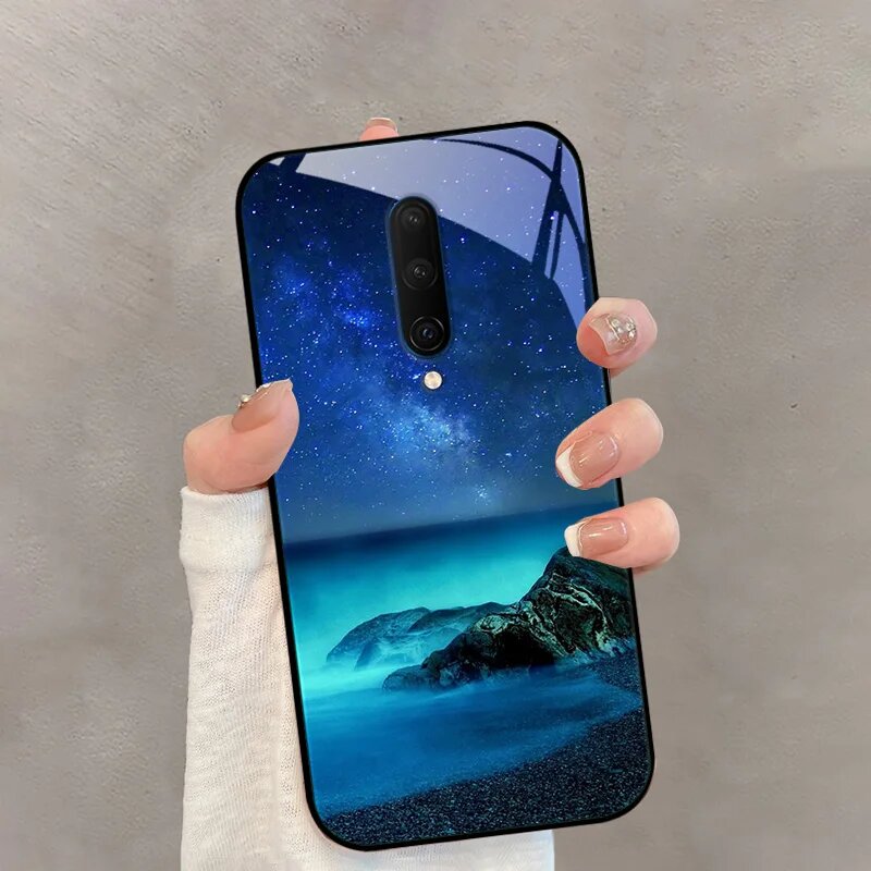 Стеклянные чехлы с модным рисунком из мультфильма для OnePlus 7 7T Pro, чехол из закаленного стекла для One Plus 6T, защитный чехол для телефона