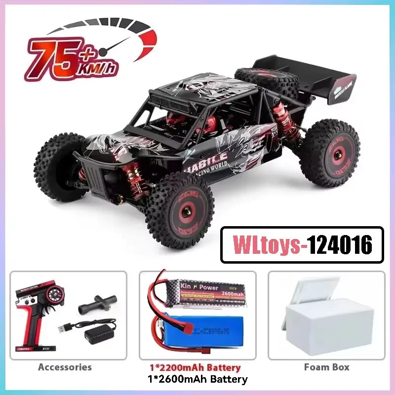 WLtoys 124016 RC Автомобиль, 75 км/ч, Цвет: gyf-124016-2B