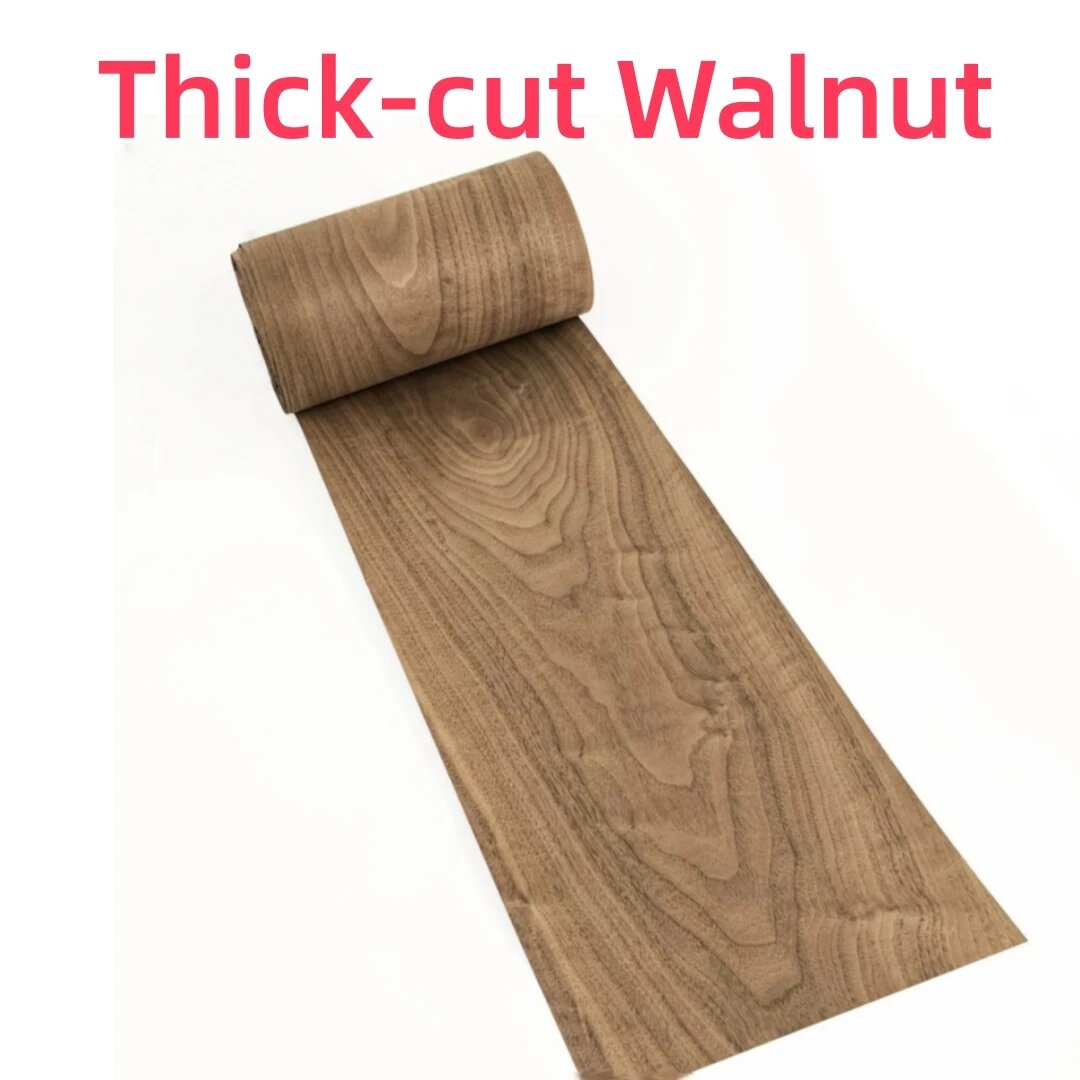 Толстый натуральный шпон из черного ореха (коронная резка) для реставрации мебели, поделок своими руками, интерьера автомобилей, поверхностей динамиков