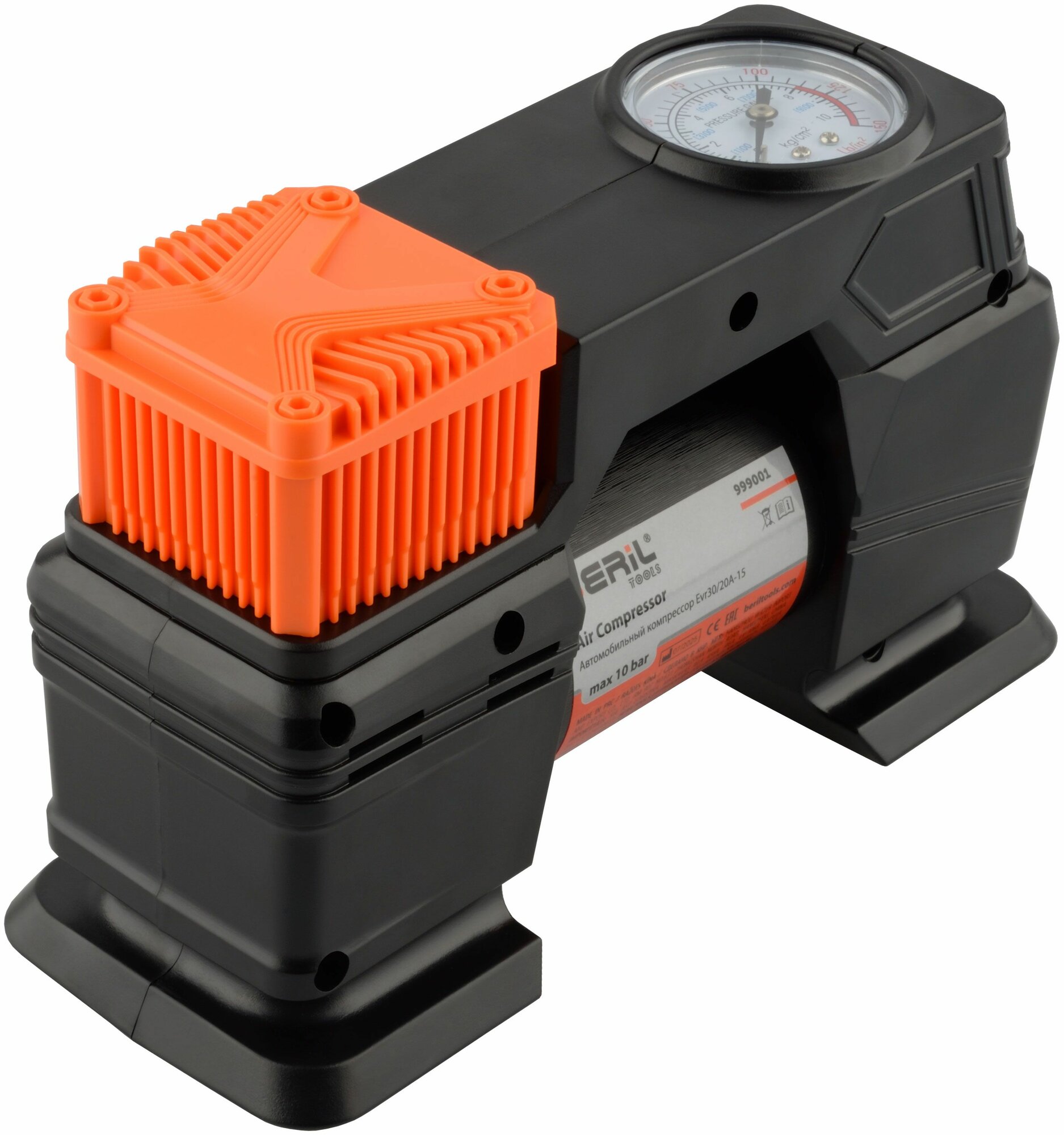 Автокомпрессор 12V Evr30/20A-15 (аналоговый манометр) BERIL 999001