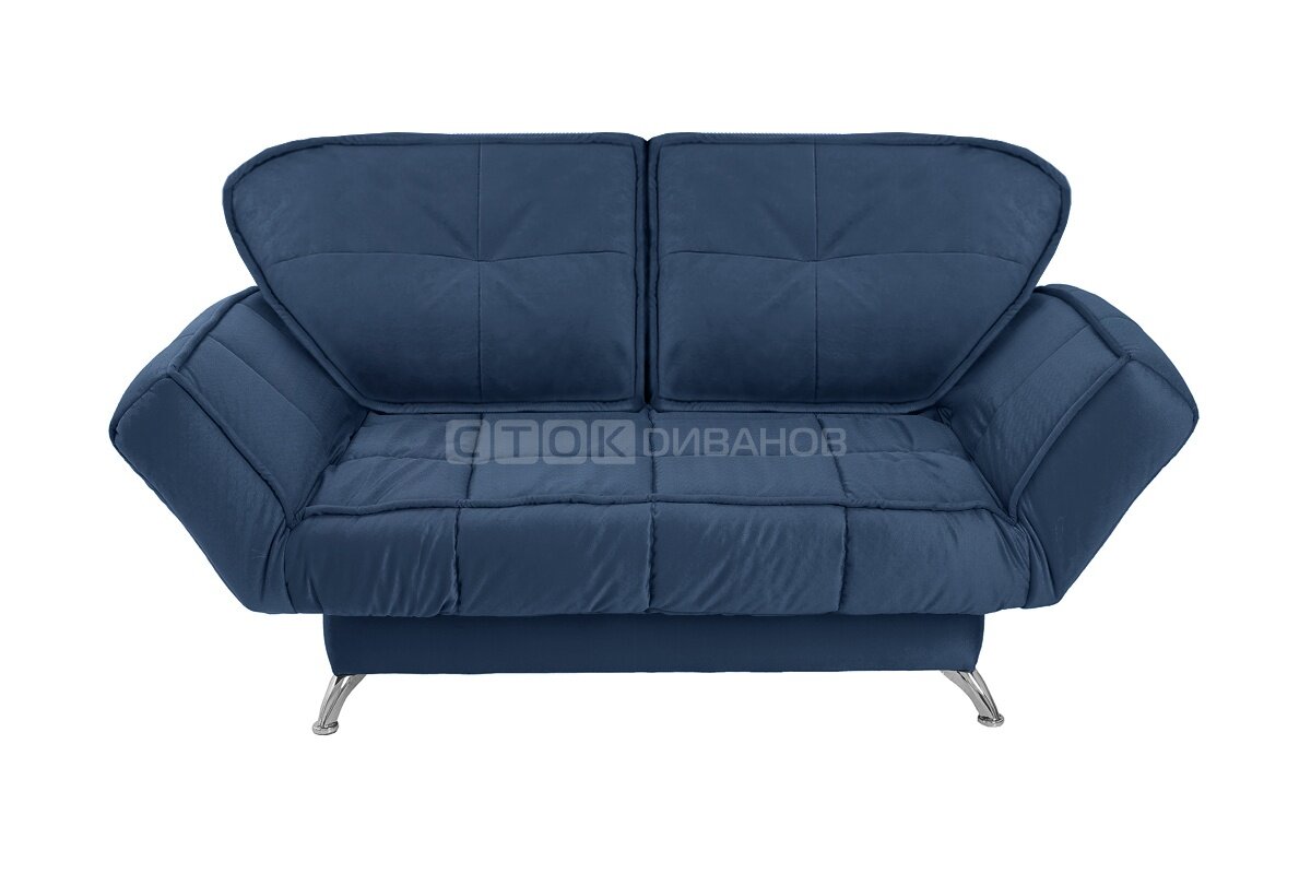 Детский диван Сток Диванов Мика-2, темно-синий велюр, механизм клик-кляк