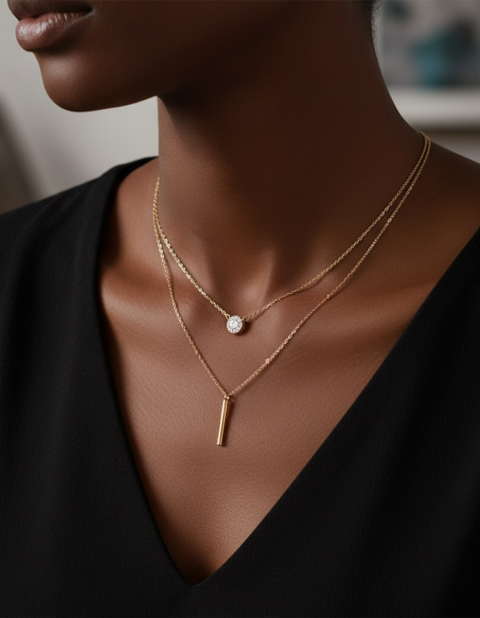 Чокер, циркон