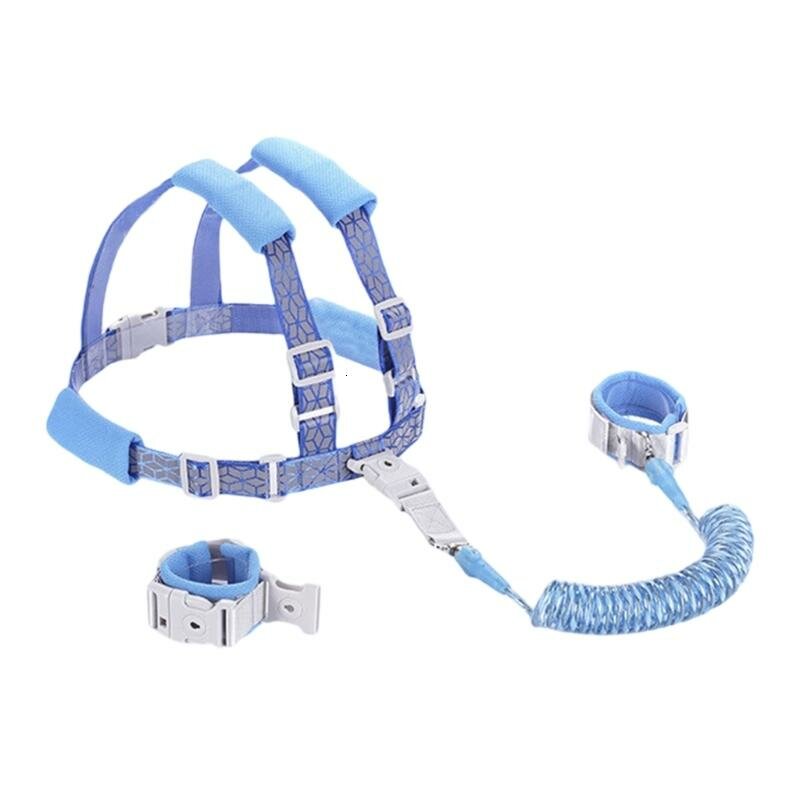 Детский безопасный поводок с отражающей полосой, темно-синий - 1.5m