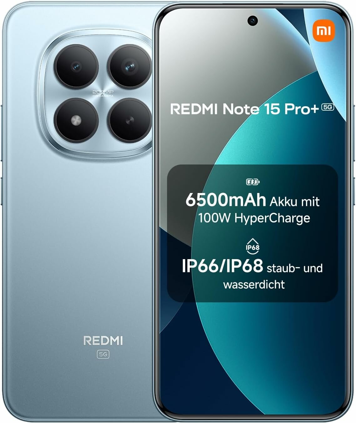 Смартфон Xiaomi Redmi Note 15 Pro+ 12/512 ГБ, Dual: nano SIM + SIM, Blue
