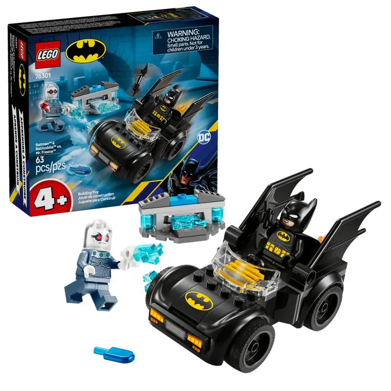 Конструктор LEGO Super Heroes DC 76301 Бэтмобиль Бэтмена против мистера Фриза, 63 дет.