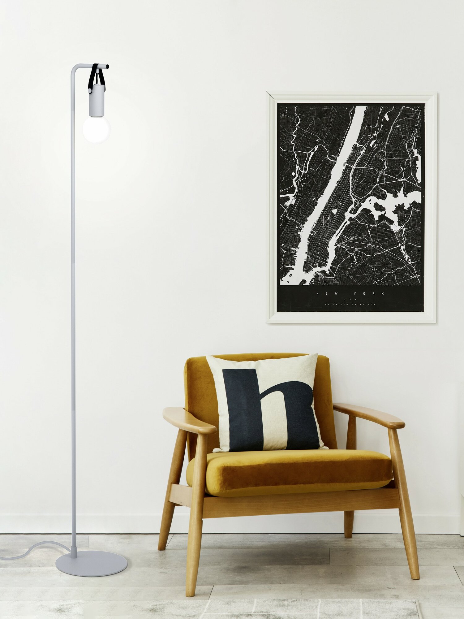 Торшер EGLO Apricale 98285 E27, минимализм, ножной выключатель, мощность 15Вт