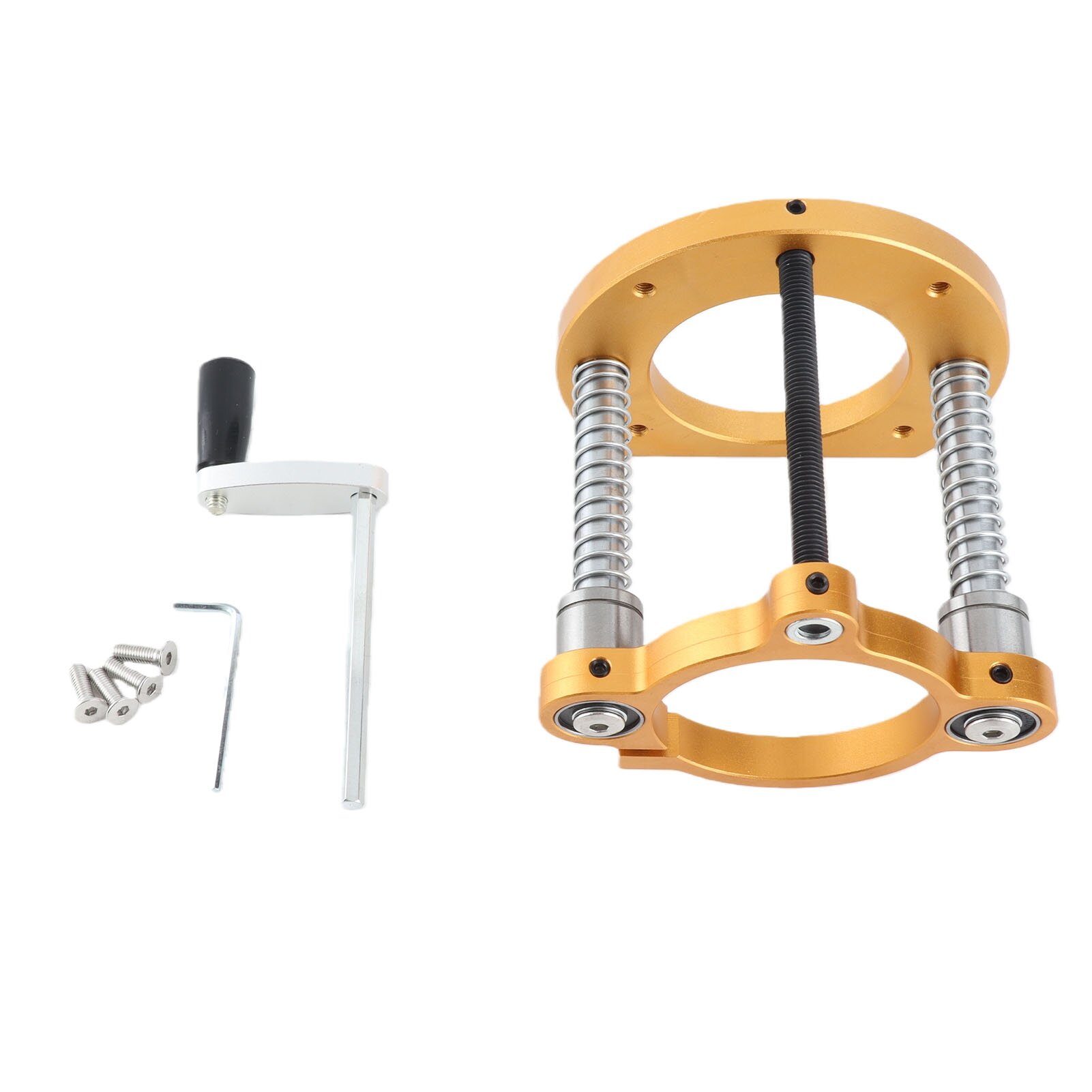 Подъемник для фрезера, алюминий, с ручкой, 65 мм