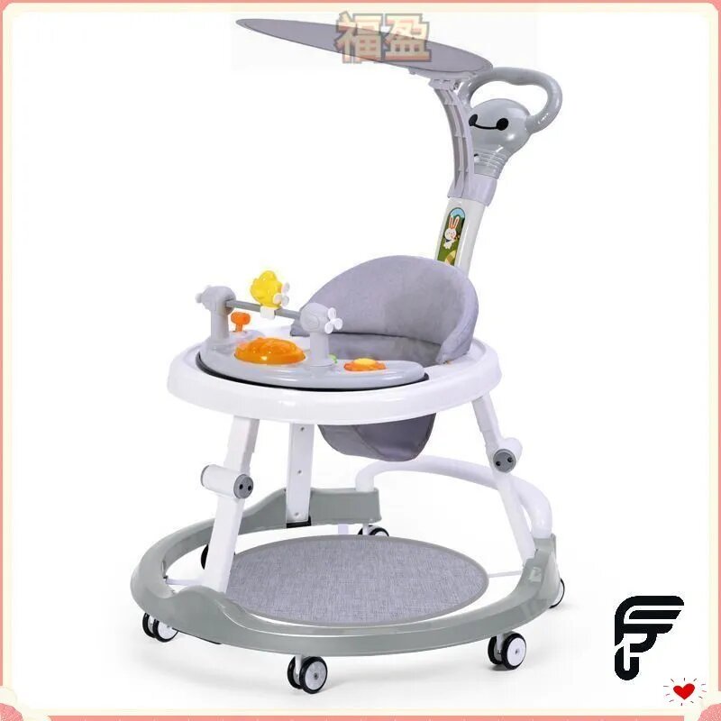 Универсальные детские ходунки для малышей с игровой панелью и ручкой для родителей, бестселлер