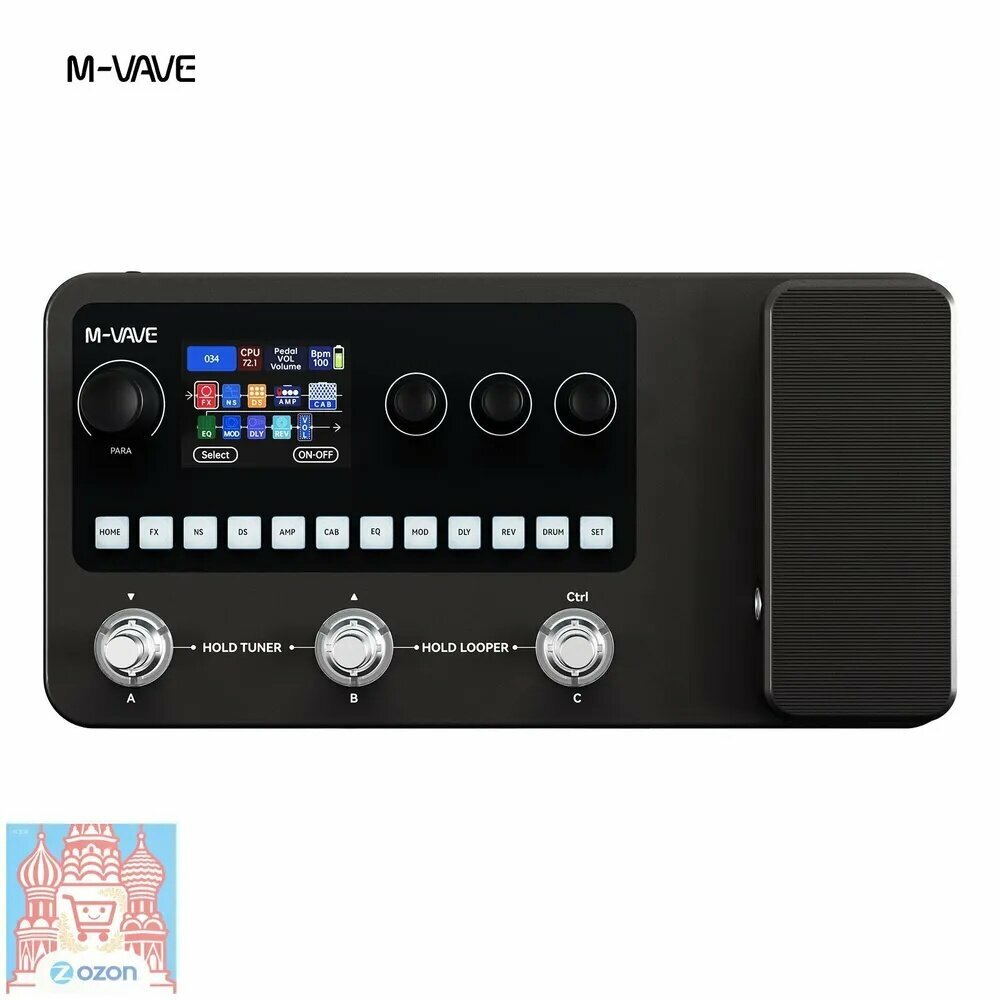 MK20 - процессор эффектов для гитары и баса. Мультиэффекты с ANN моделированием: 10 модулей, 320 эффектов, 120 усилителей. 20с лупер, 128 барабанных паттернов. Для студии, сцены и репетиций.