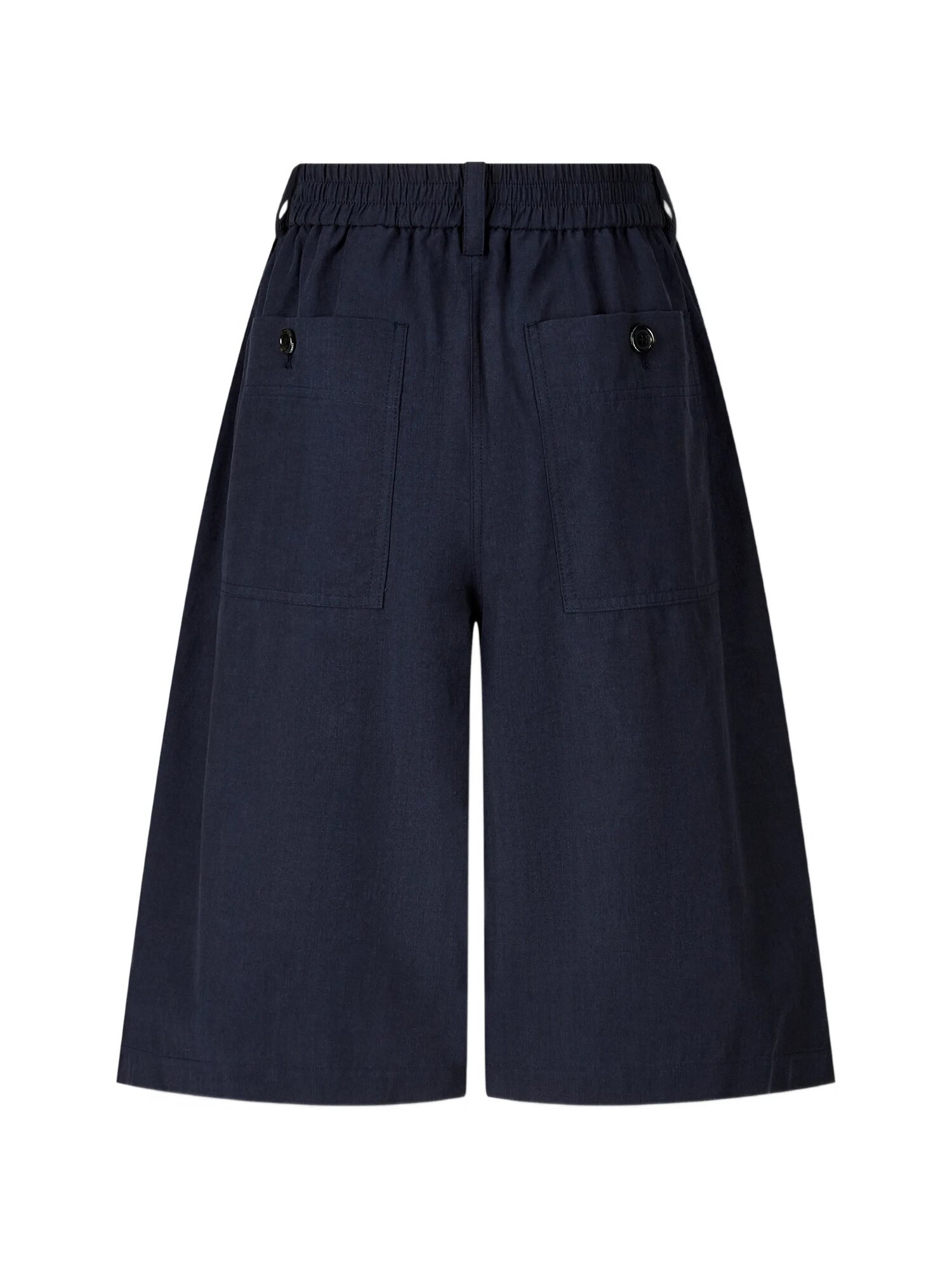Шорты STUDIO TOMBOY Elasticated-waist pleated shorts, размер OneSize, blue — фото 1