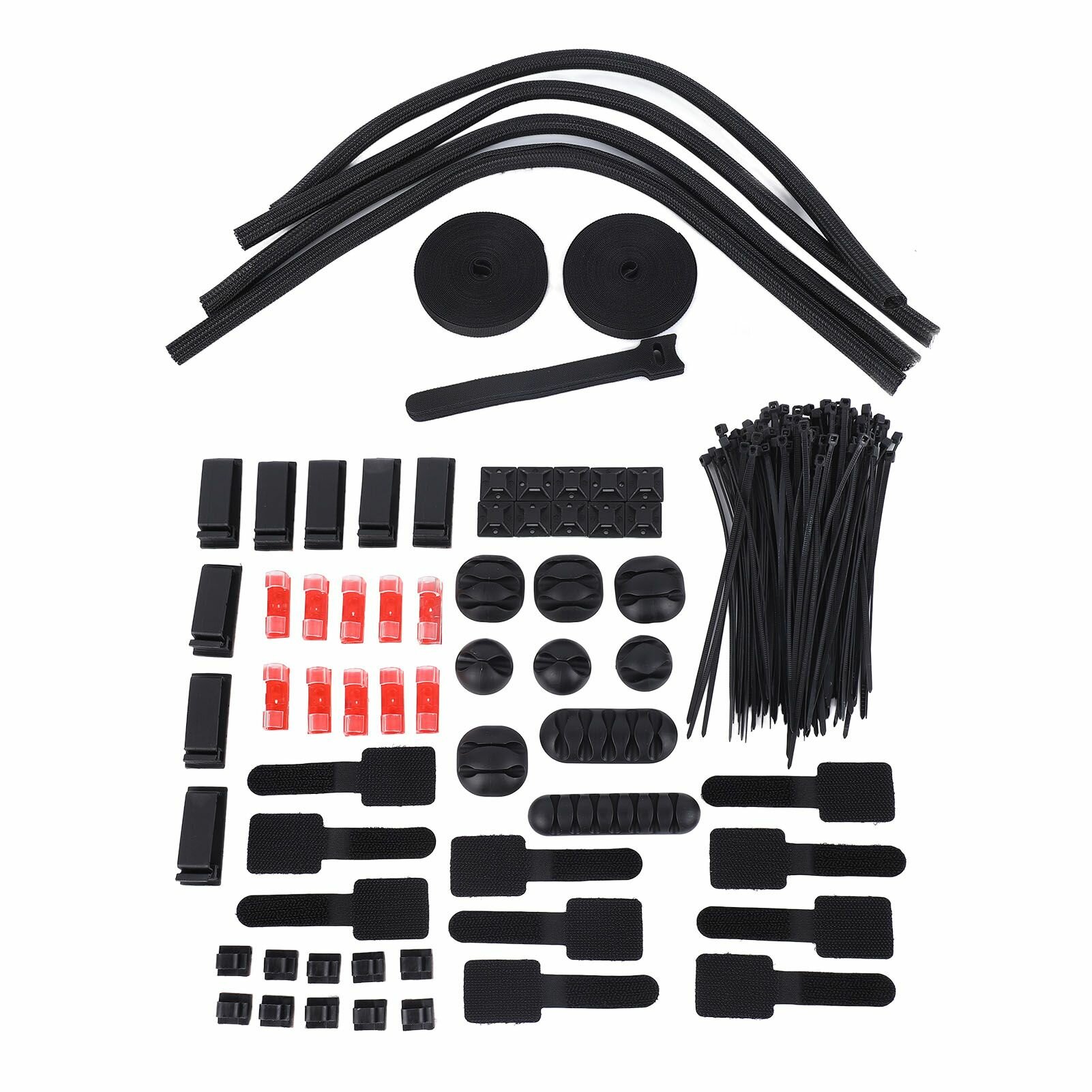 173 шт, наборы органайзеров для управления шнурами, многофункциональные самоклеящиеся держатели проводов, наборы для прокладки кабелей для офисного компьютера, домашней электроники
