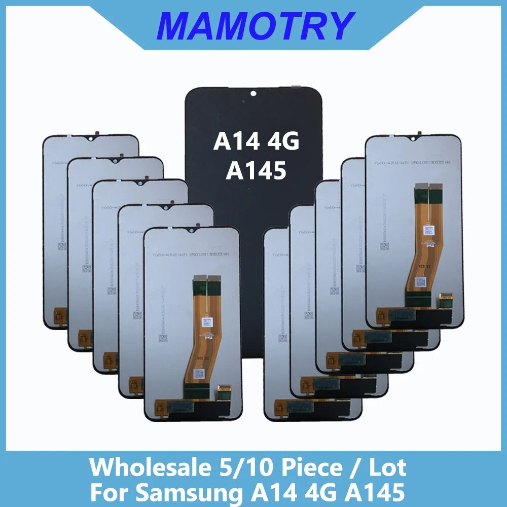 5/10 шт./лот для Samsung A14 4G A145, ЖК-дисплей с сенсорной сборкой A145F A145F/DS