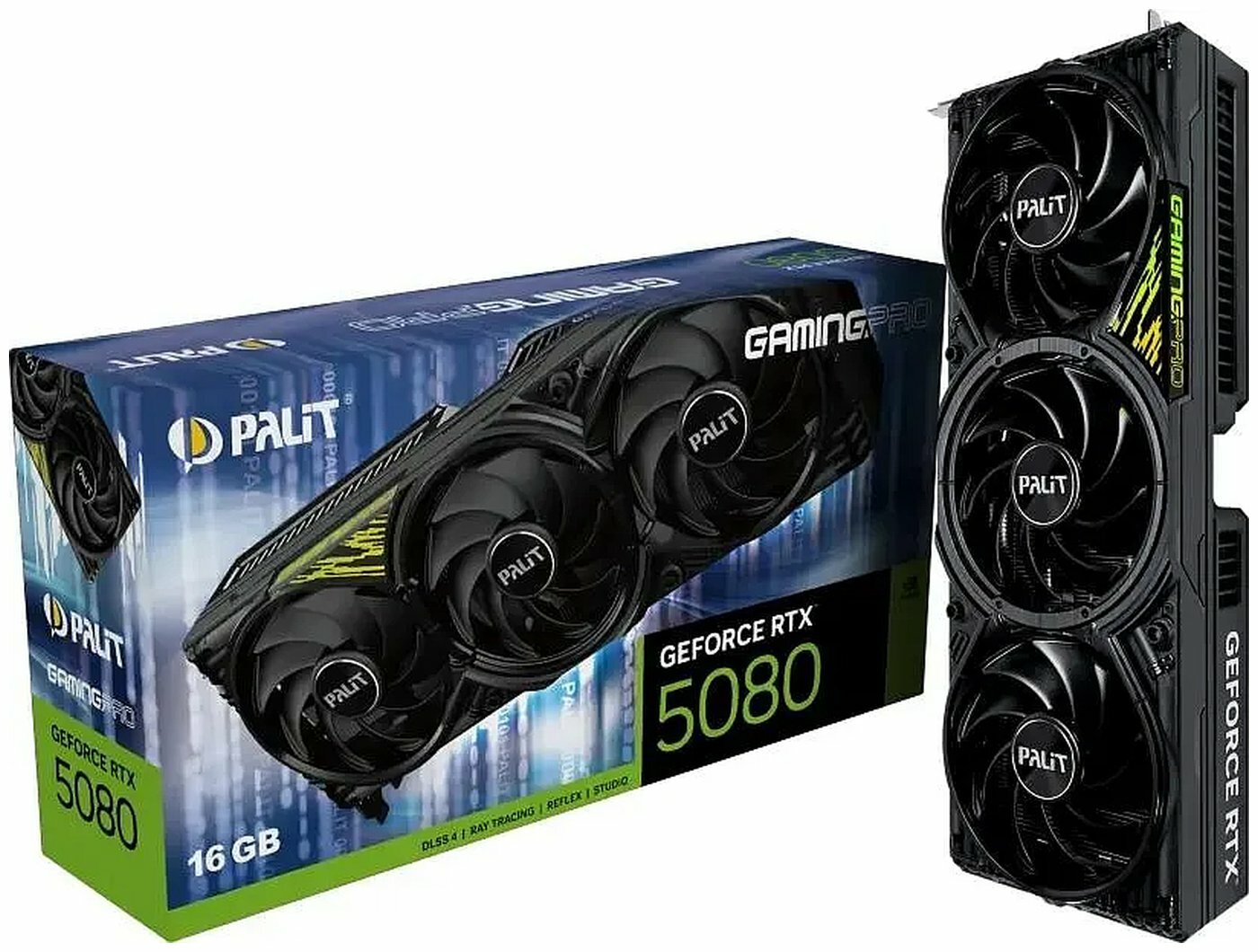 Видеокарта Palit GeForce RTX 5080 GAMINGPRO OC 16GB V1 (NE75080S19T2-GB2031Y)