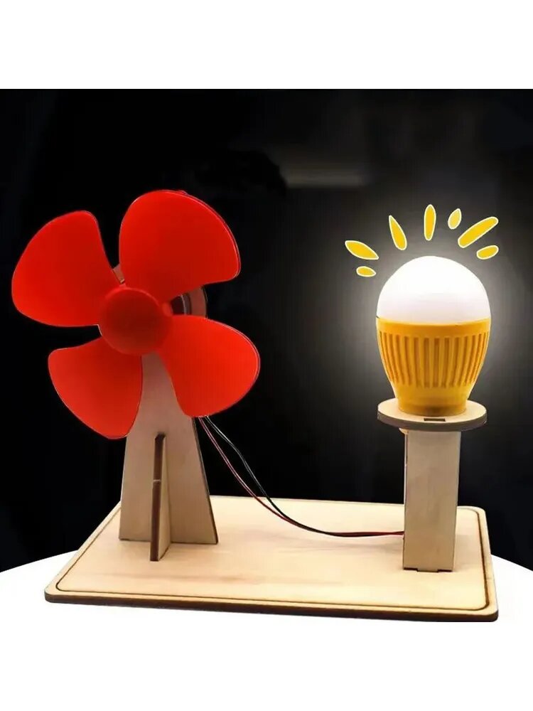 Набор электрика для детей, Набор для научных экспериментов Электричество, сборка генератора своими руками, для школы и дома, от 8 лет