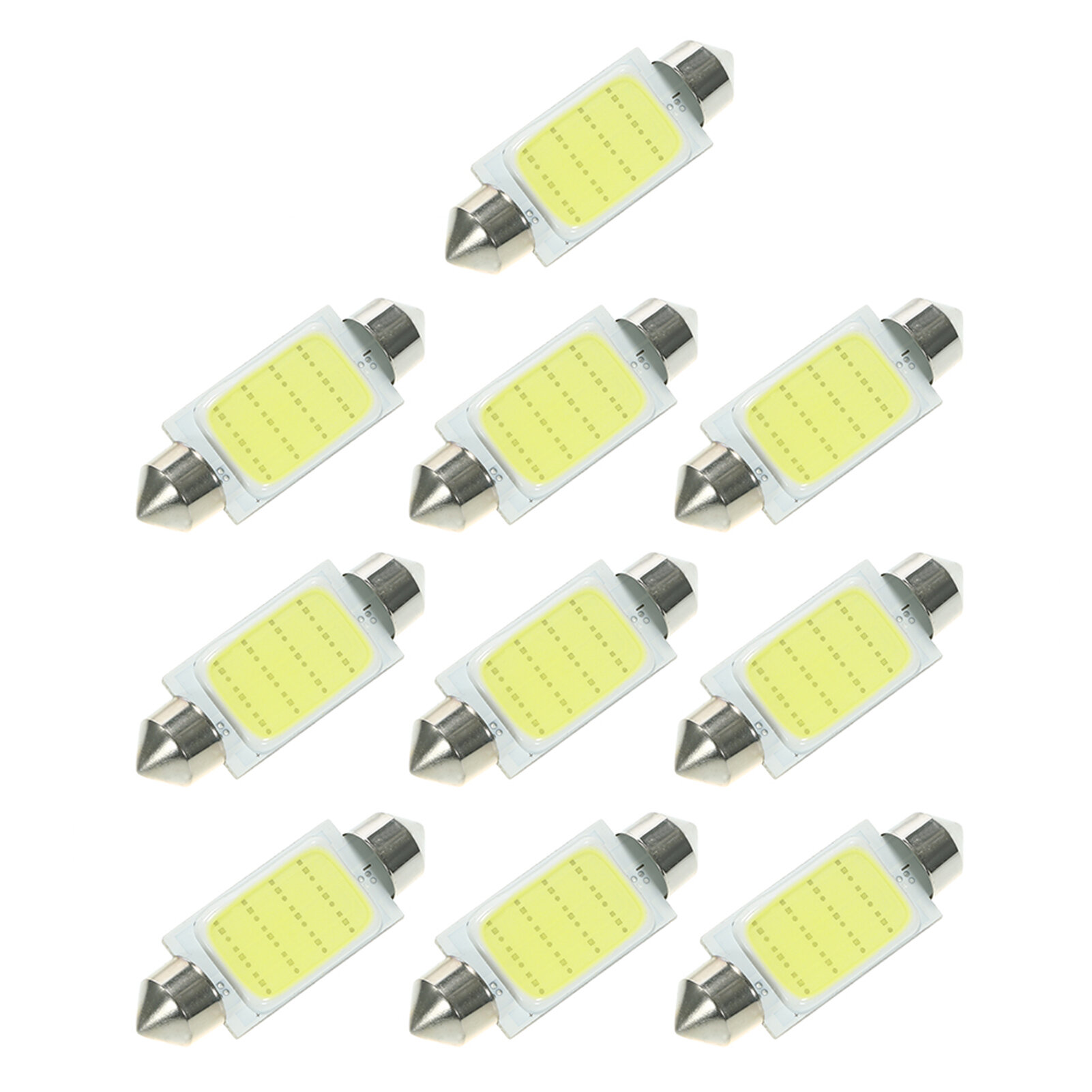 10 шт. Festoon 41 мм C5W COB LED белые внутренние SMD лампы для автомобиля источник света купольная лампа для чтения