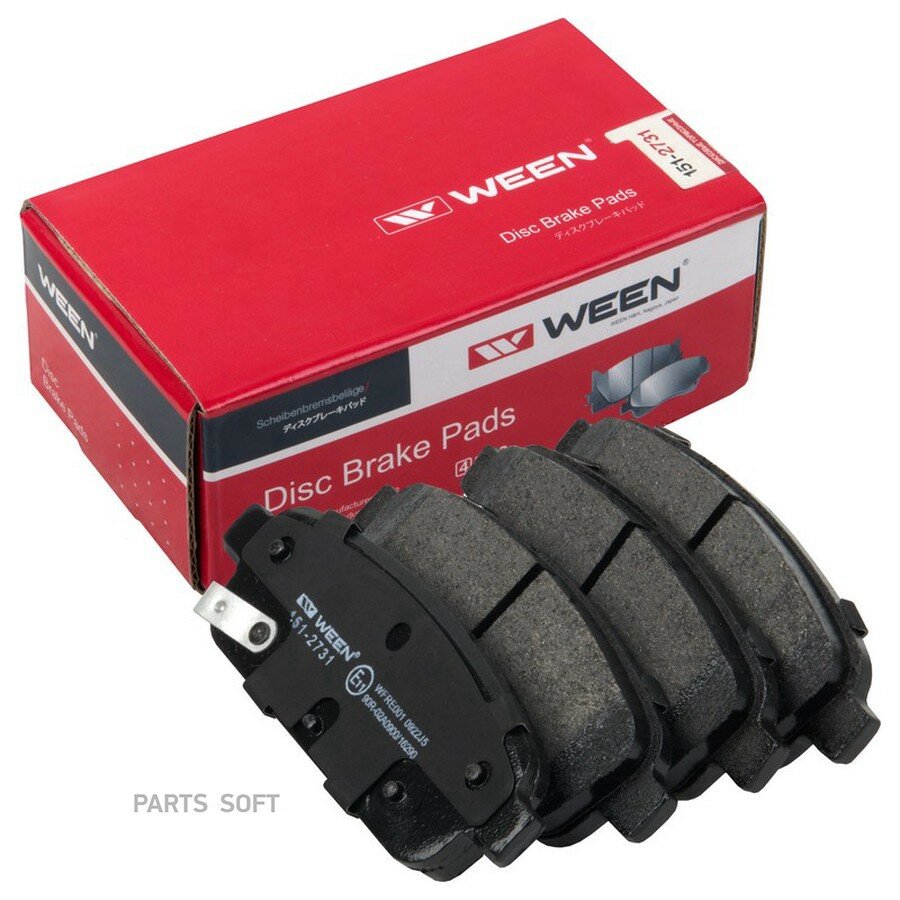 WEEN 151-2731 Тормозные колодки дисковые CHEVROLET Aveo III (T300), Cruze (J300, J305, J308), Orlando, Tracker OP