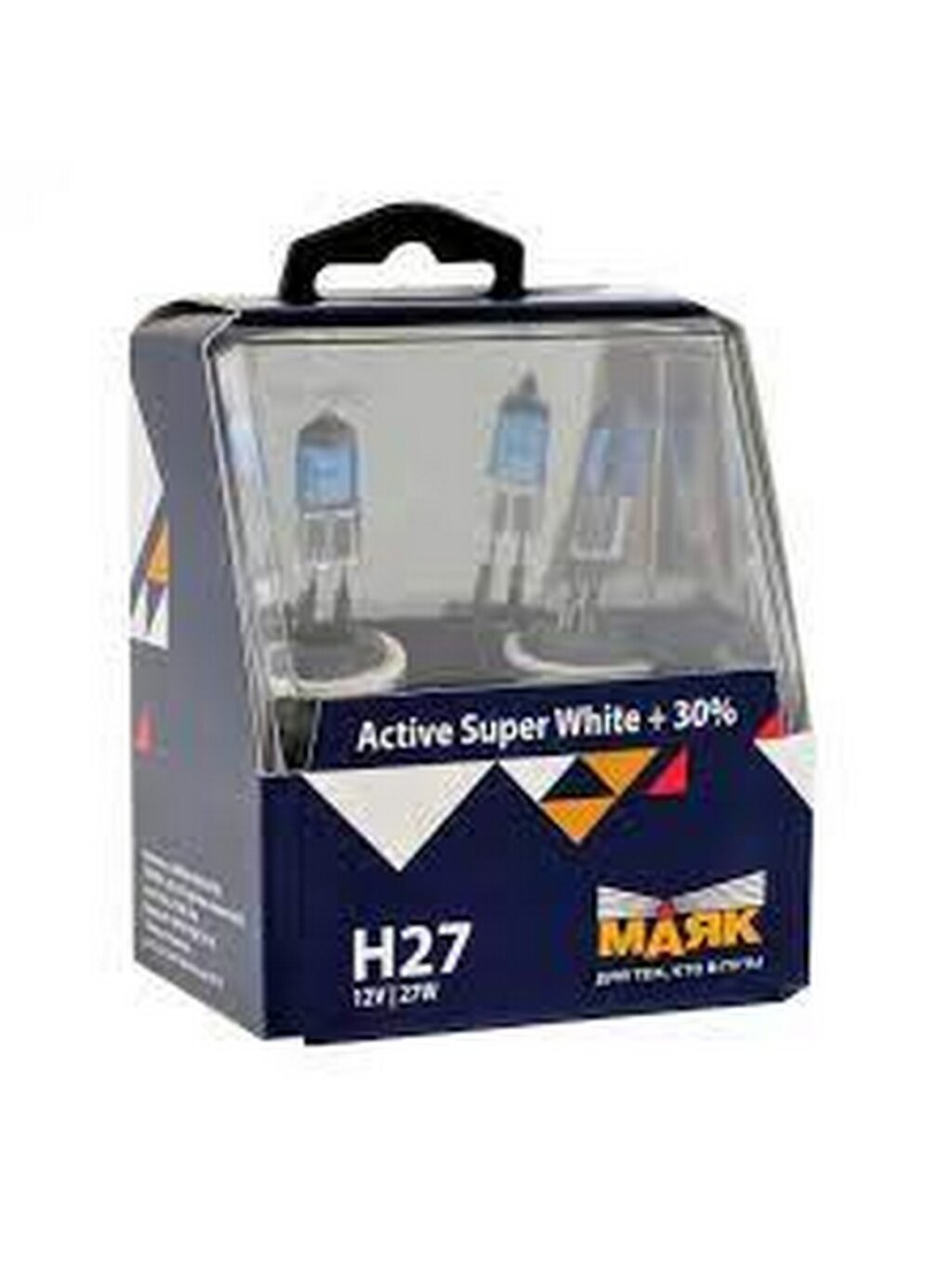 Лампа галогенная Маяк Active Super White H27 12V 27W, 2 шт.
