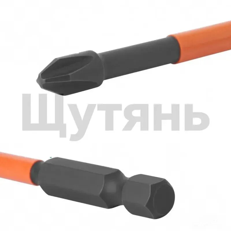 Биты для шуруповерта PH2 25мм S2, торсионные с намагничиванием, 2шт