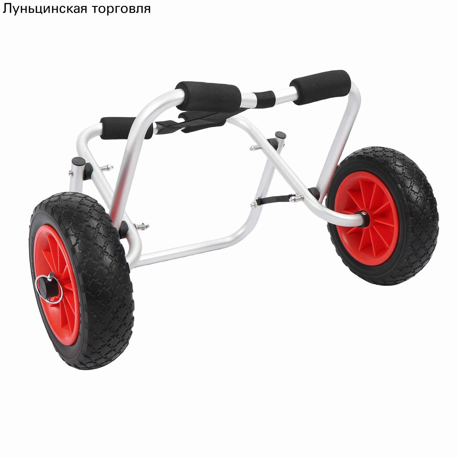 Алюминиевая складная тележка для каяка и SUP-борда, с регулируемыми ремнями — фото 1