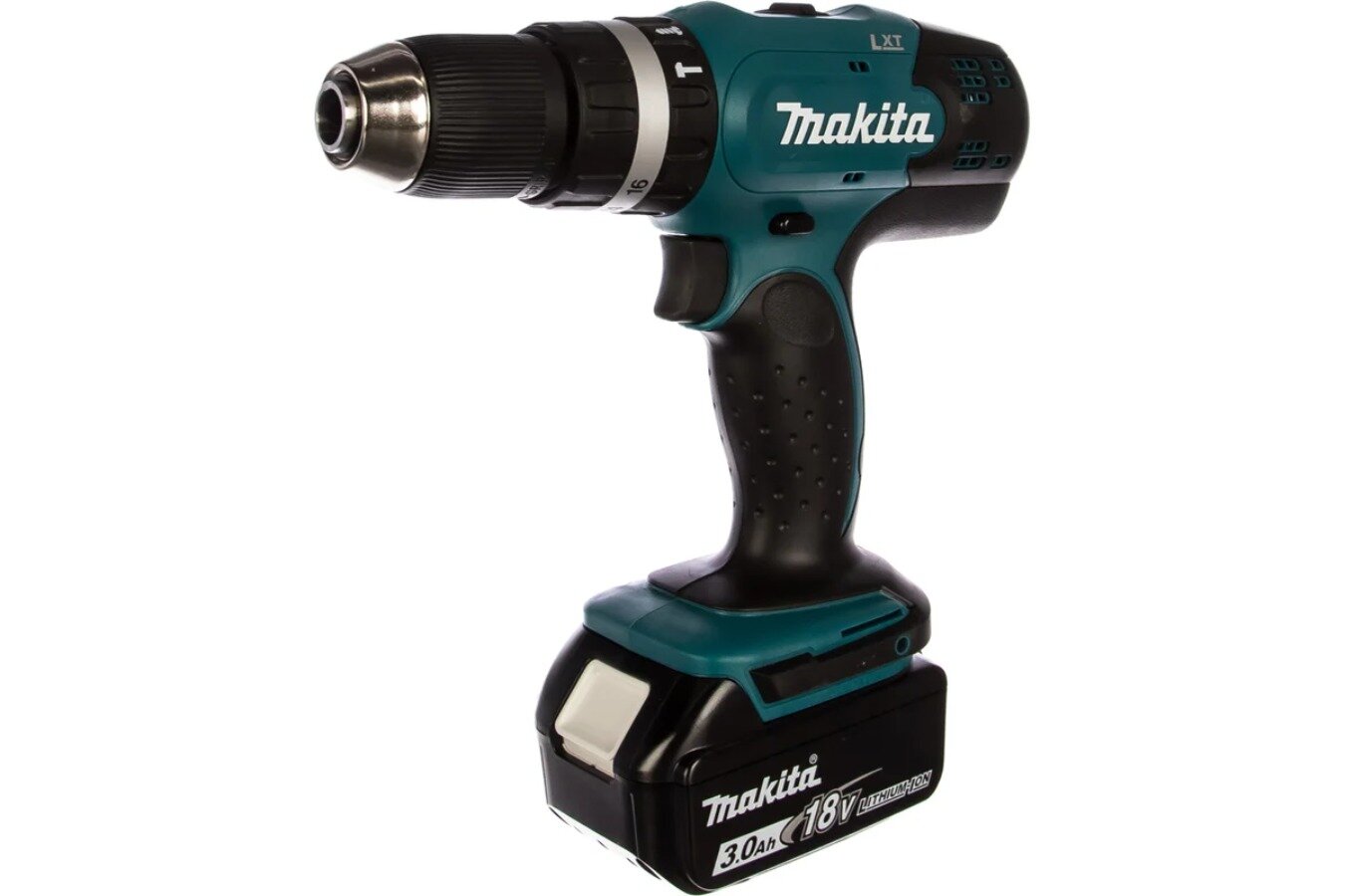 Шуруповерт Makita DHP453RFE, аккумуляторный, 3 режима, 18В, с чемоданом