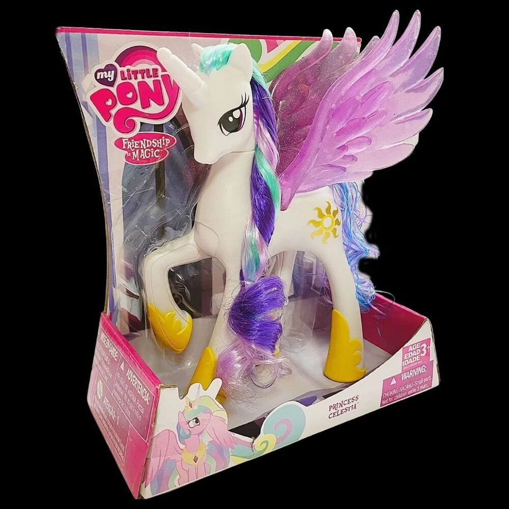 Фигурка My Little Pony Принцесса Селестия "Дружба - это чудо!" Белая, из ABS пластика