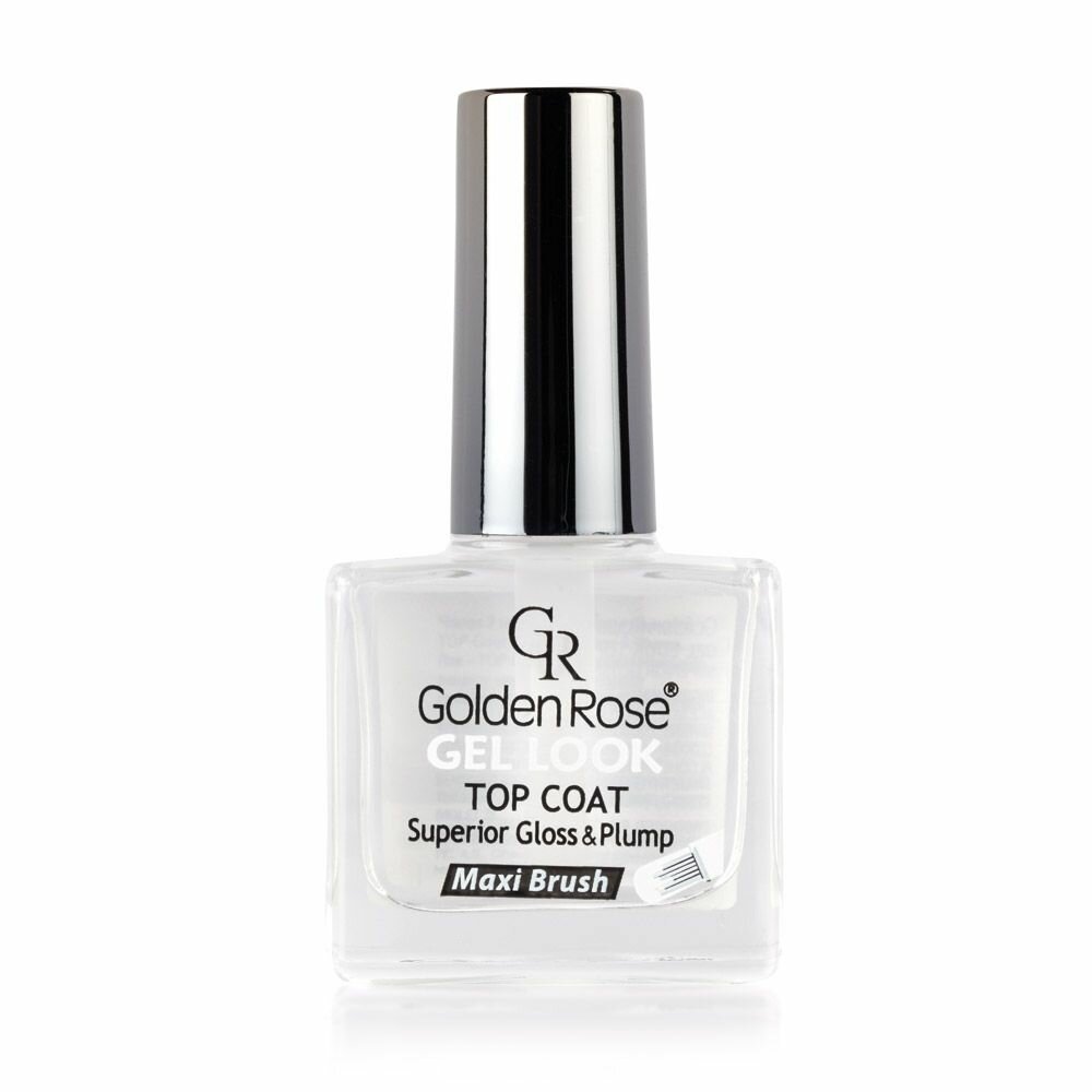 Golden Rose Лак для ногтей Rich Gel Look Top Coat, верхнее покрытие-блеск