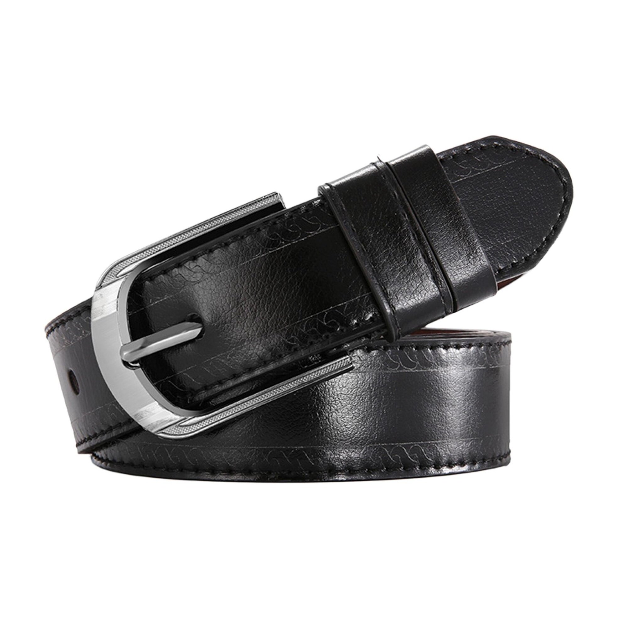 JEANSWEST ПУ (полиуретан) Искусственная кожа Ремни Мужские 3,7 см 115