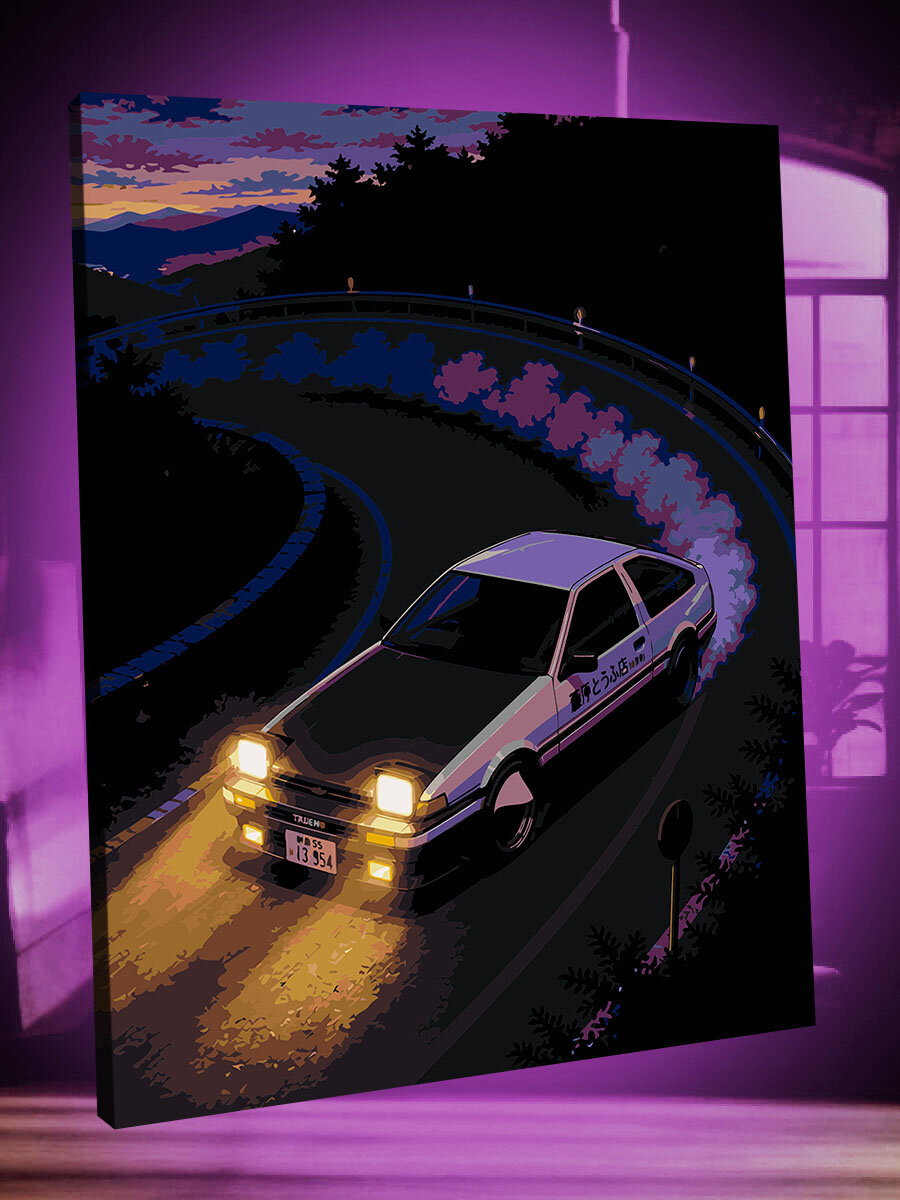 Картина по номерам Toyota AE86 Trueno
