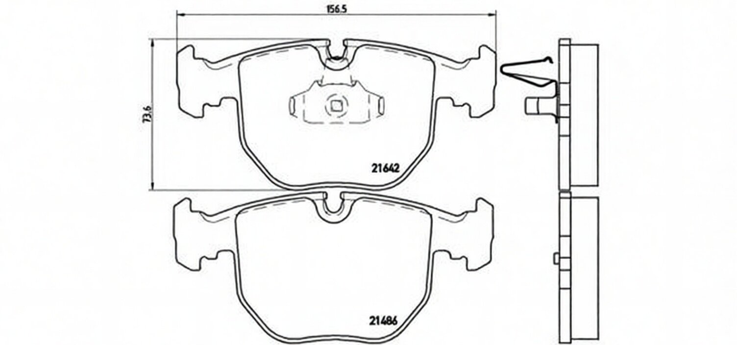 Колодки тормозные P06021 Brembo арт. P06021