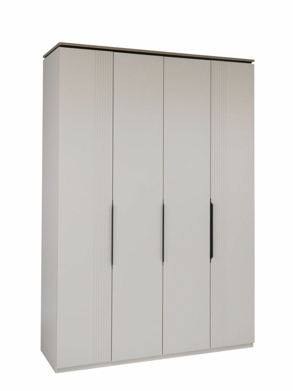 Шкаф "Диана", ЛДСП, 4 двери, 160 см x 230 см x 55 см, универсальный угол/петли