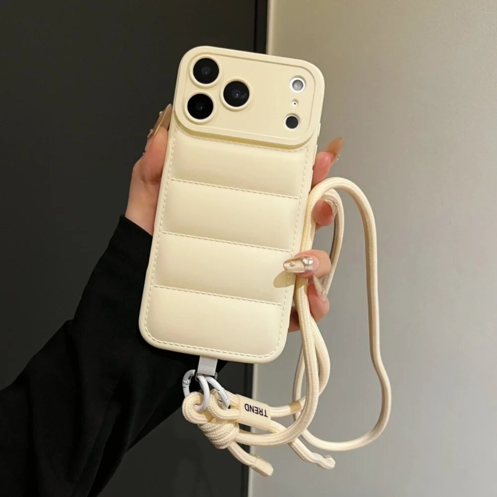 Белый чехол-кроссбоди для iPhone 11