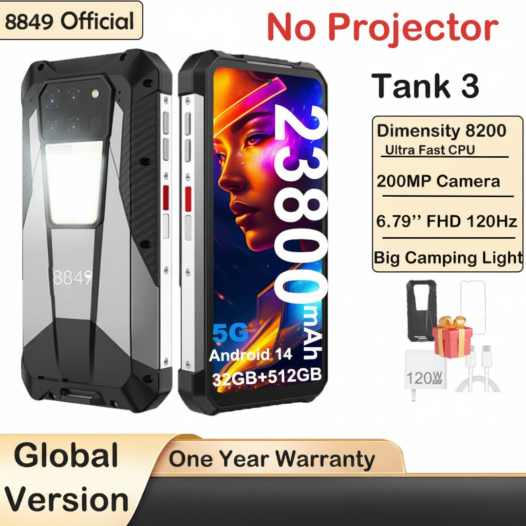 Смартфон unihertz 8849 Tank 3, 16/512ГБ, global